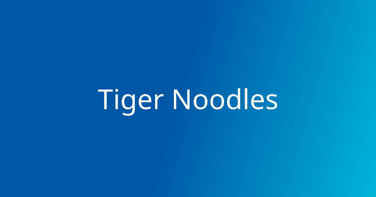Best Chinese in Princeton, NJ | Tiger Noodles | Menu